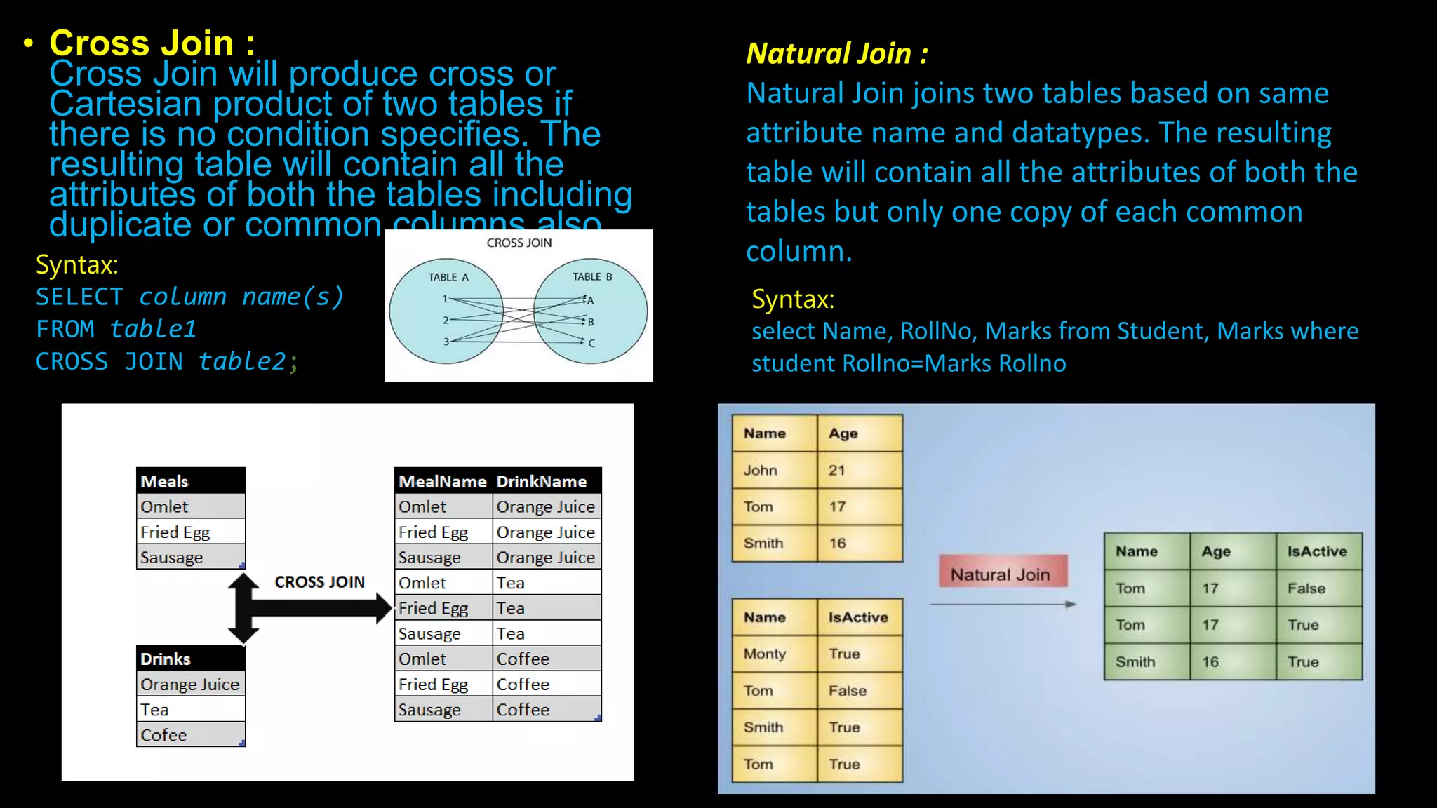 Join in SQL - Inner, Self, Outer Join | PPTX