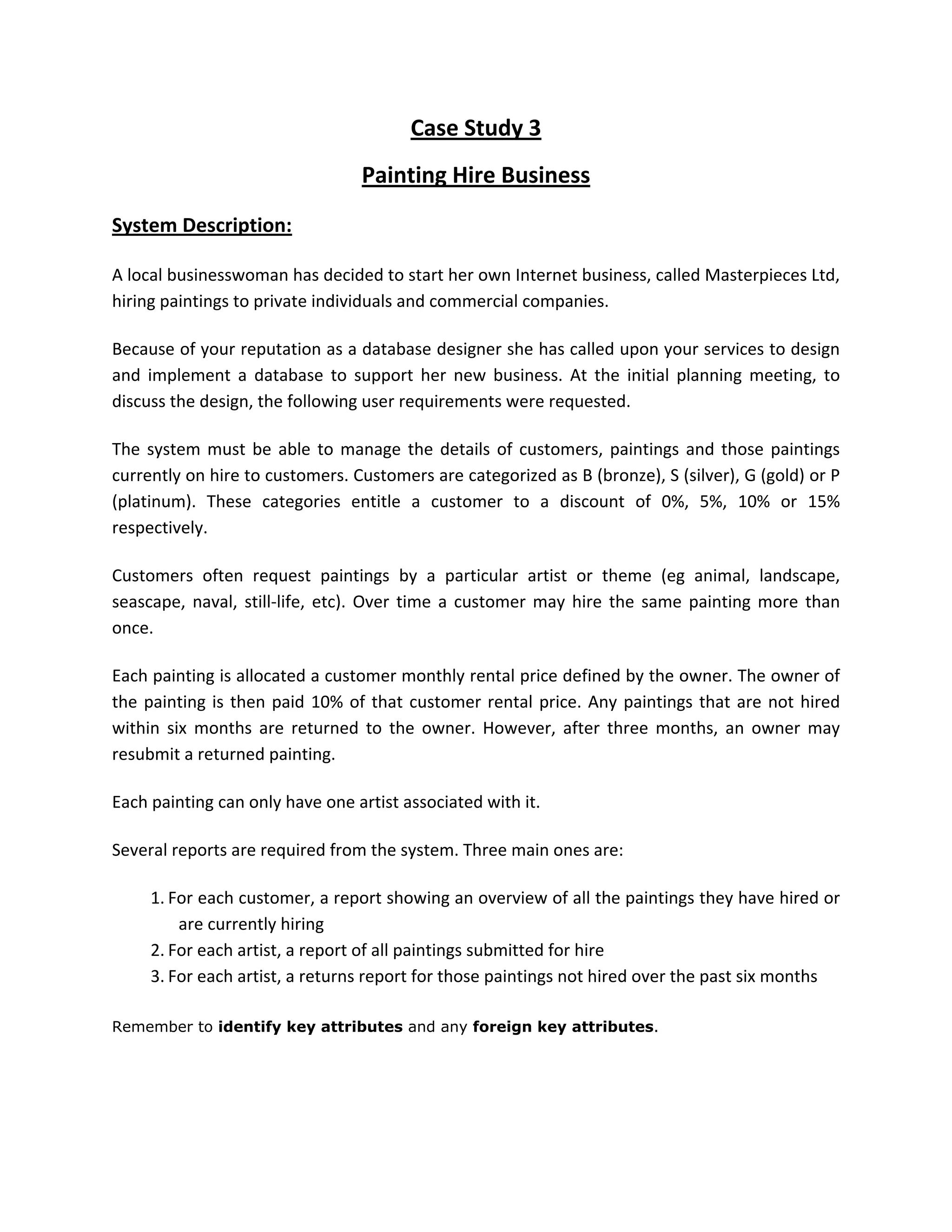 Dbms case studies_cse_iv_sem | PDF