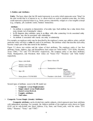 Chapter-3 Data Modeling Using the Entity-Relationship Model | DOCX