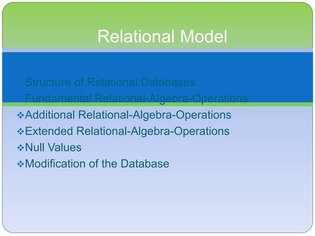 chapter2 Relational Model | PPT