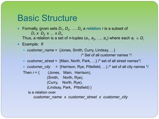 chapter2 Relational Model | PPTX | Databases | Computer Software and ...