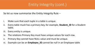 The Relational Database Model | PPTX