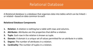 The Relational Database Model | PPTX