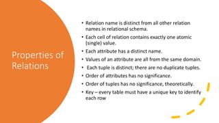 The Relational Database Model | PPTX