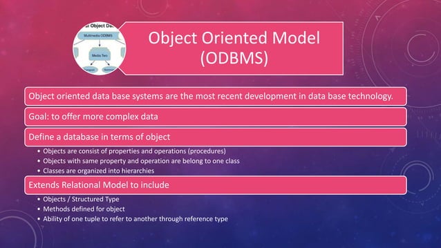 Dbms classification according to data models | PPTX | Databases | Computer Software and Applications