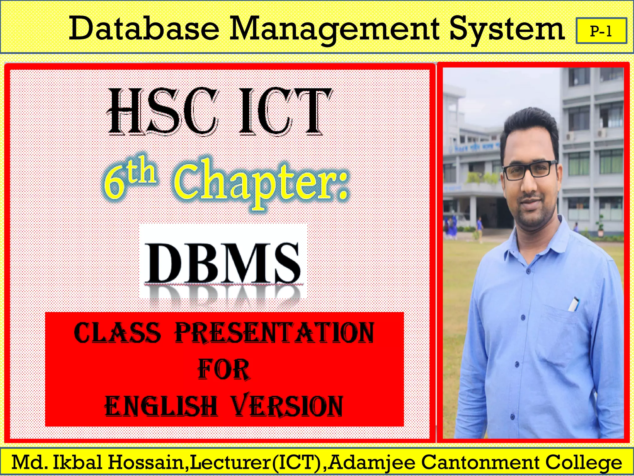 DBMS Class Presentation for English Version. | PPT