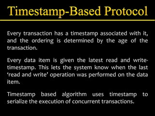protocols of concurrency control | PPTX
