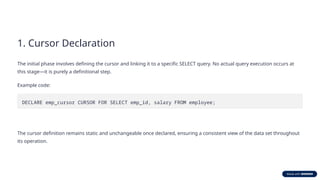 Comprehensive Guide to Cursors and Error Handling in DBMS | PPTX