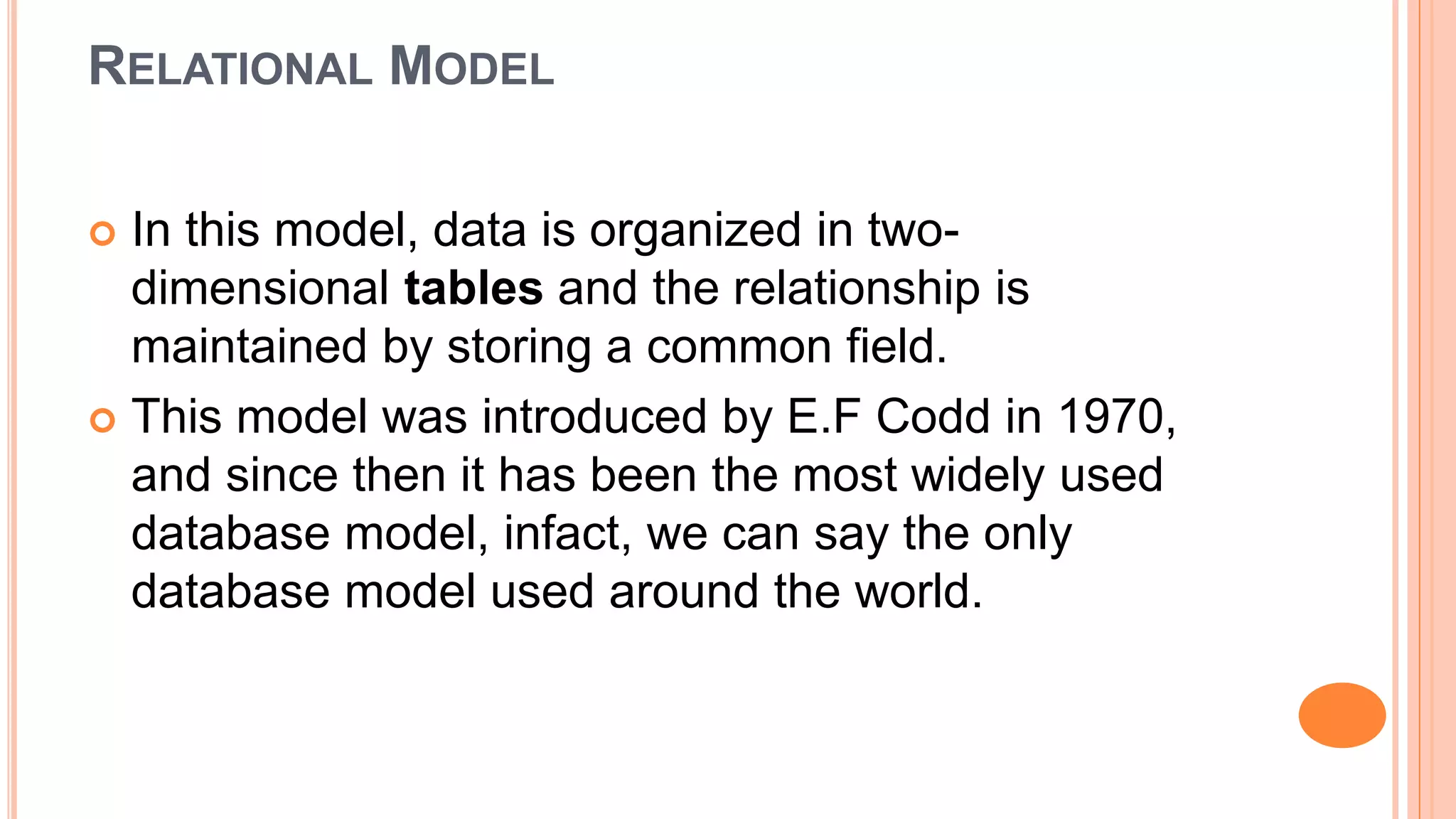 Dbms Database Models Pptx Databases Computer Software And Applications