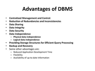 Dbms fast track 1/3 | PPT