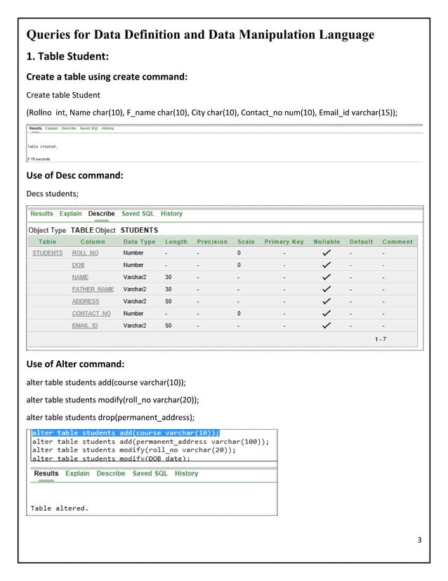 Very simple queries of DBMS | PDF
