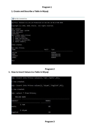 Dbms file for b.tech 3rd year(aktu) | DOCX