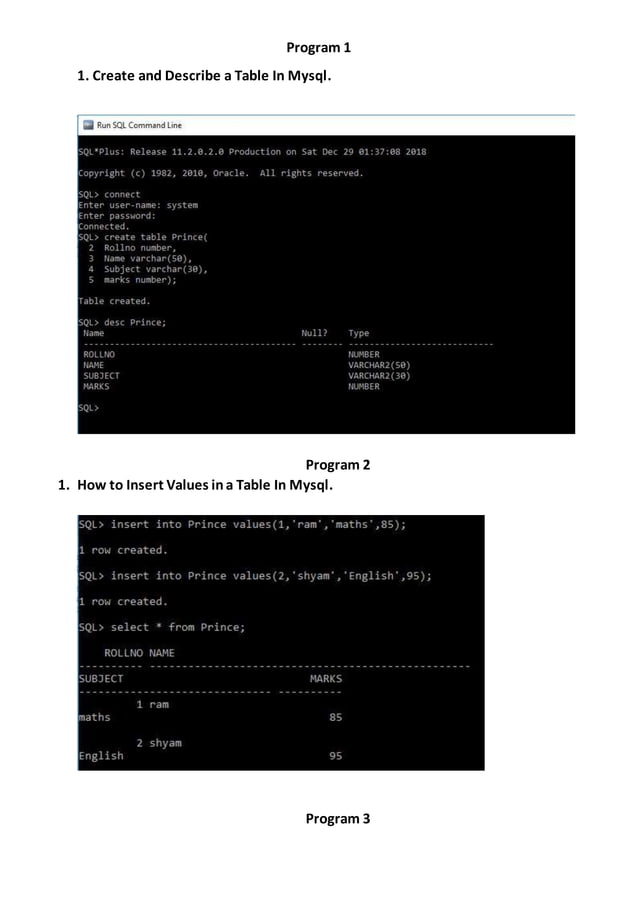 Dbms file for b.tech 3rd year(aktu) | DOCX