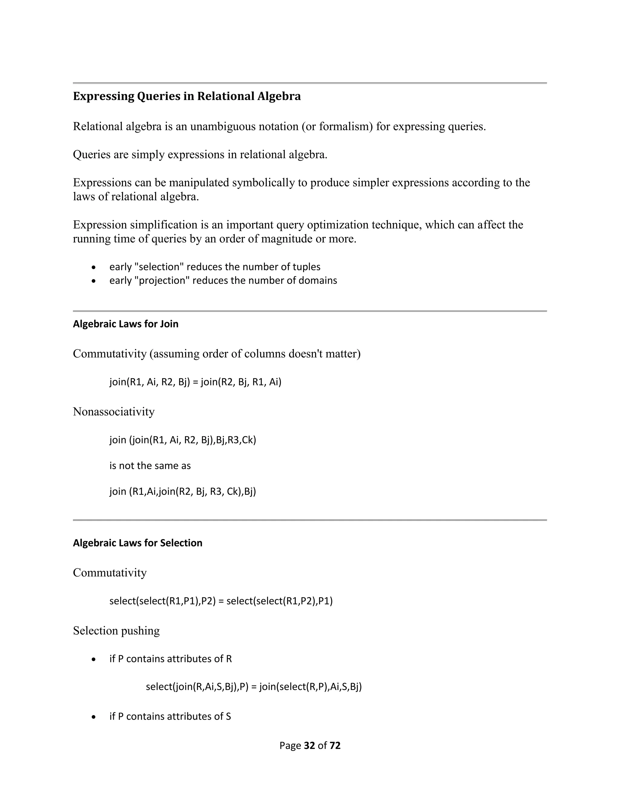 Database Management Systems Full notes.pdf | Databases | Computer ...