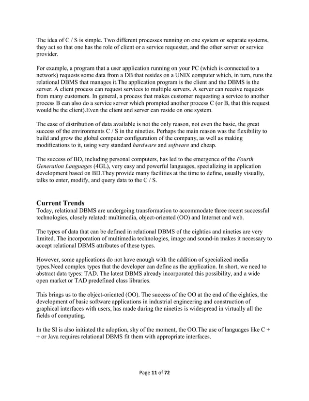 Database Management Systems Full notes.pdf | Databases | Computer ...