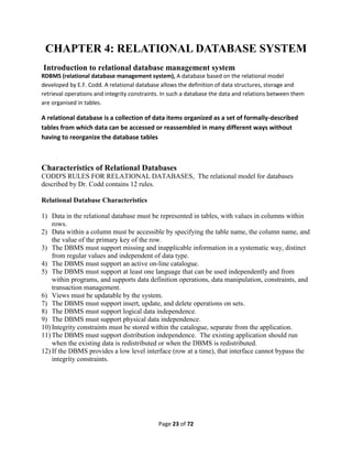 Database Management Systems Full notes.pdf