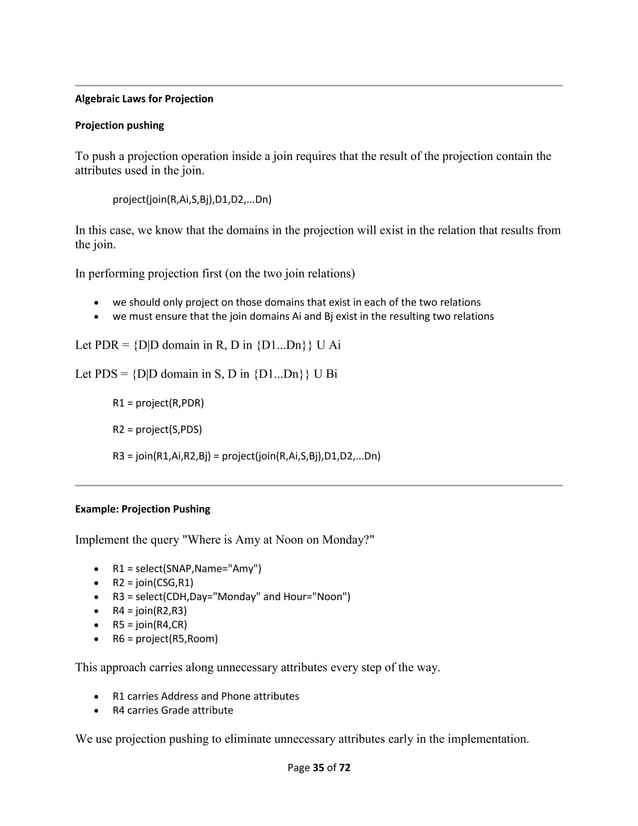 Database Management Systems Full notes.pdf | Databases | Computer ...