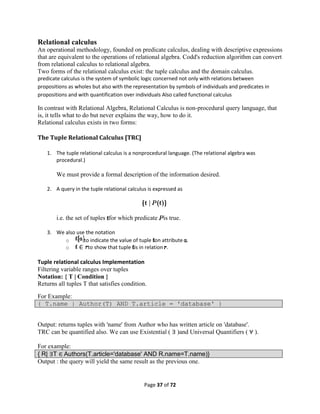 Database Management Systems Full notes.pdf