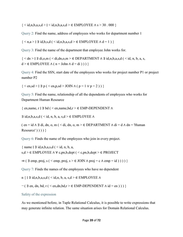 Database Management Systems Full notes.pdf | Databases | Computer ...