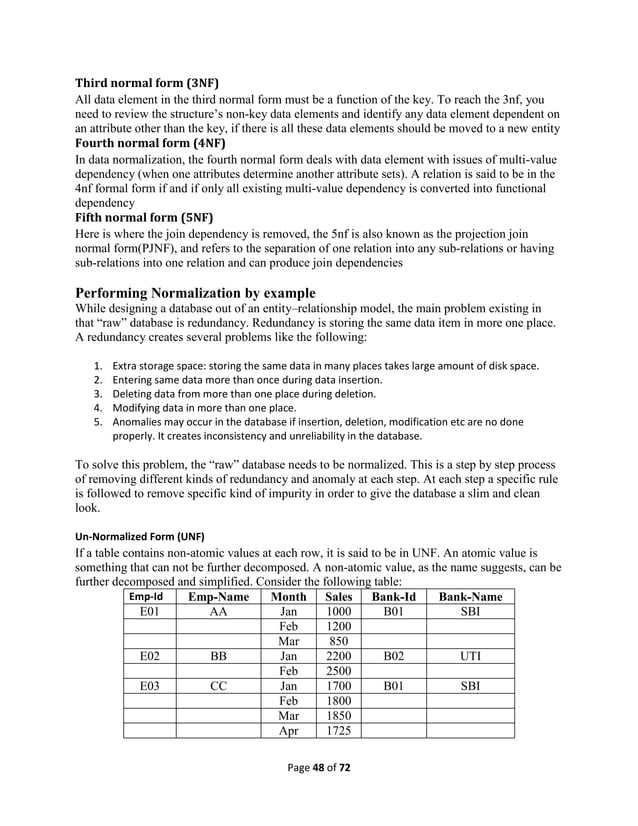 Database Management Systems Full notes.pdf | Databases | Computer ...
