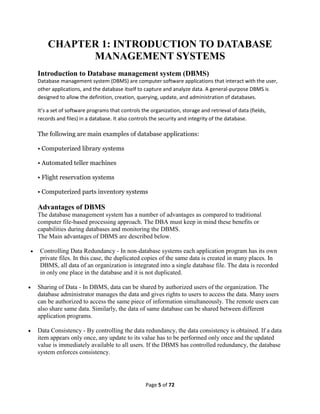 Database Management Systems Full notes.pdf