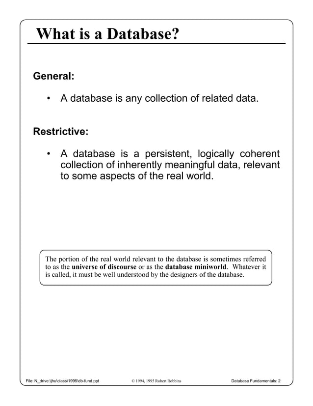 Dbms fundamentals | PDF
