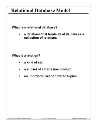 Dbms fundamentals | PDF