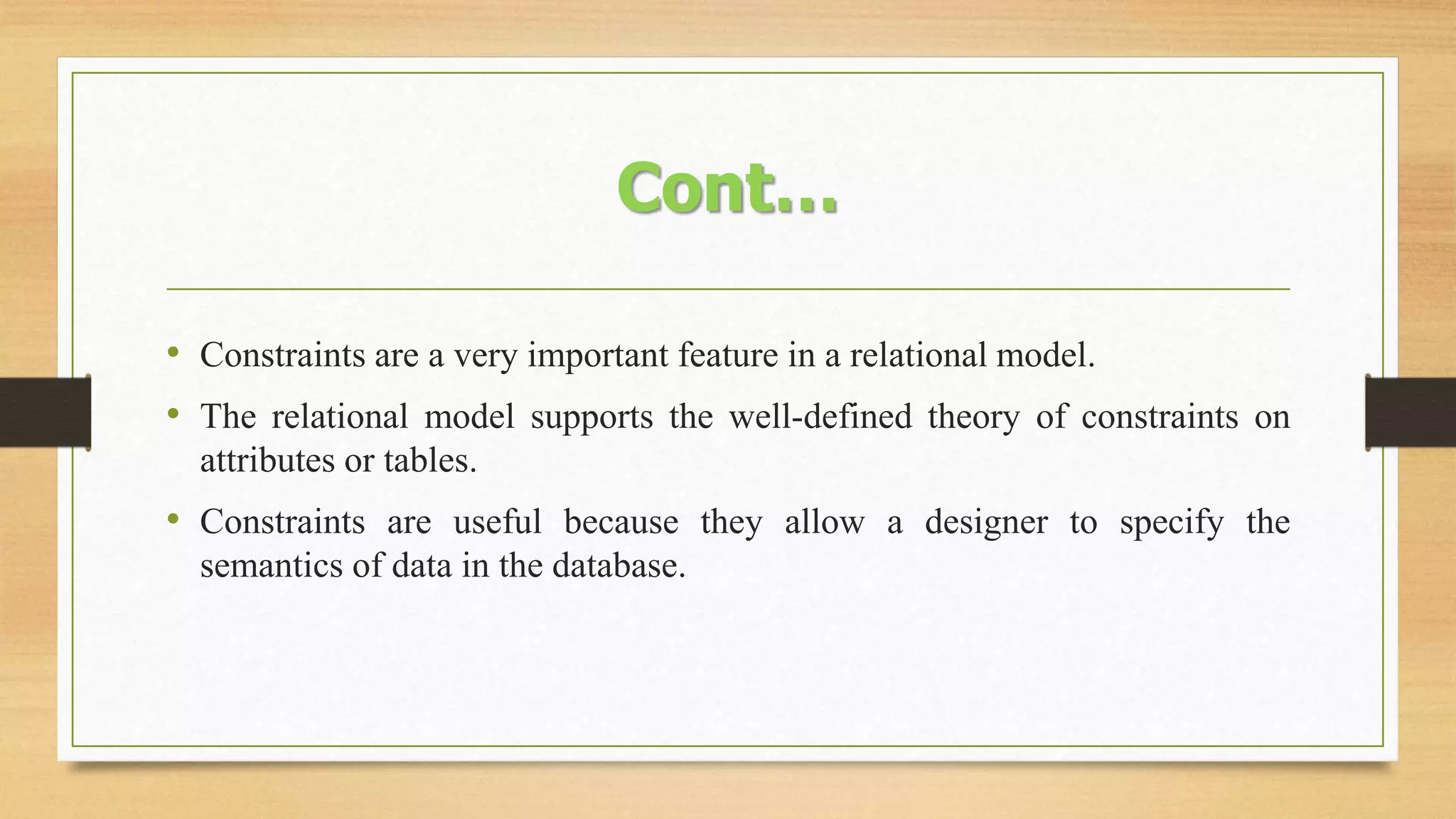 DBMS Integrity rule | PPTX