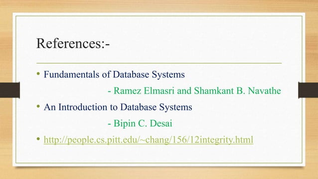 DBMS Integrity rule | PPTX | Databases | Computer Software and Applications