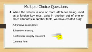 DBMS Integrity rule | PPTX