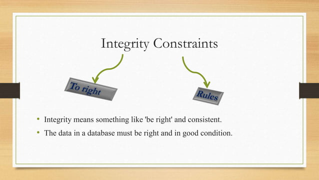 DBMS Integrity rule | PPTX | Databases | Computer Software and Applications
