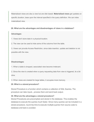 Dbms interview questions | PDF