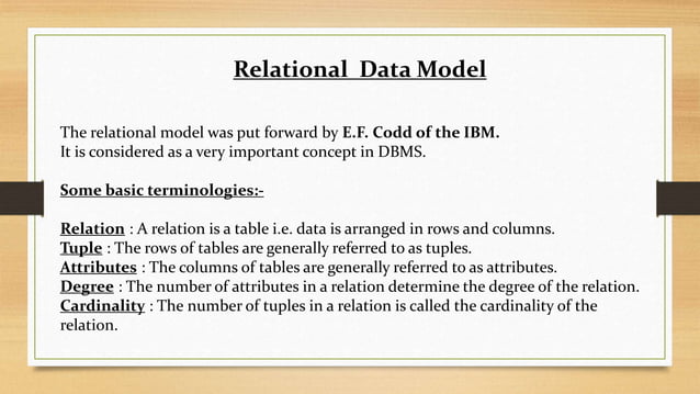 Introduction to DBMS(For College Seminars) | PPTX