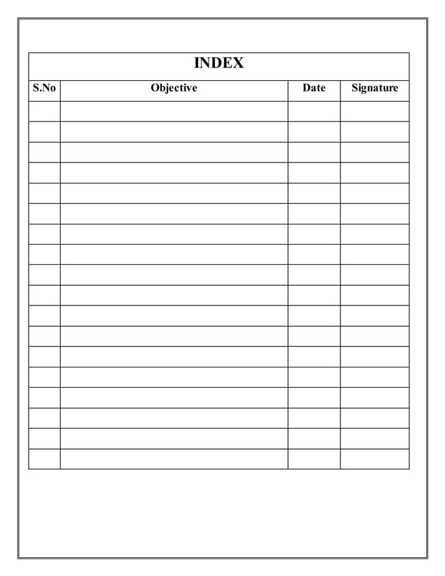 Front pages of practical file | DOCX