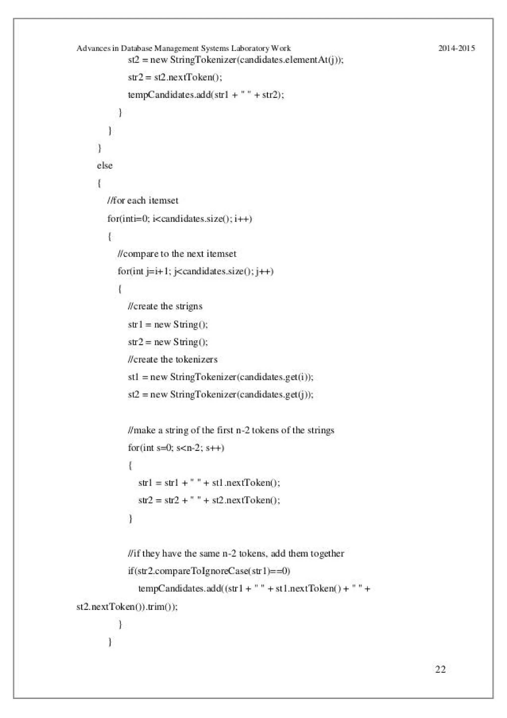 Advanced Database Management System Laboratory | PDF