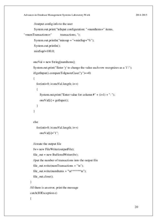 Advanced Database Management System Laboratory | PDF