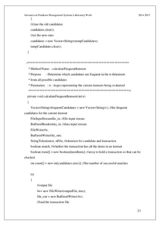 Advanced Database Management System Laboratory | PDF