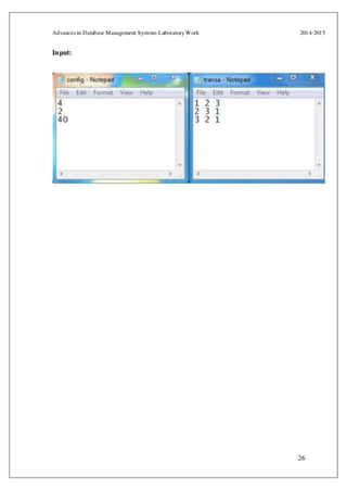 Advanced Database Management System Laboratory | PDF