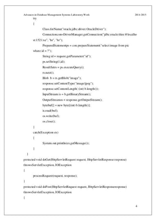 Advanced Database Management System Laboratory | PDF