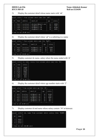 DBMS LAB FILE1 task 1 , task 2, task3 and many more.pdf