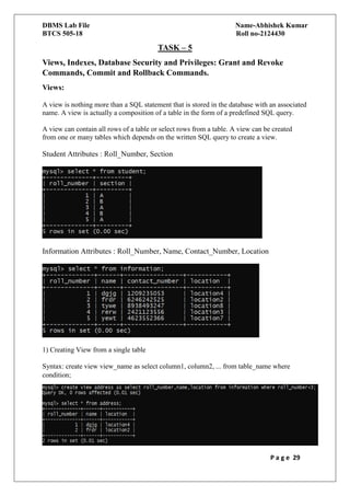 DBMS LAB FILE1 task 1 , task 2, task3 and many more.pdf