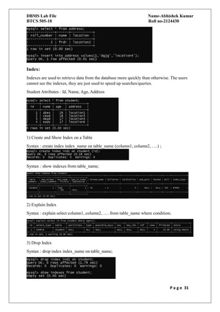 DBMS LAB FILE1 task 1 , task 2, task3 and many more.pdf
