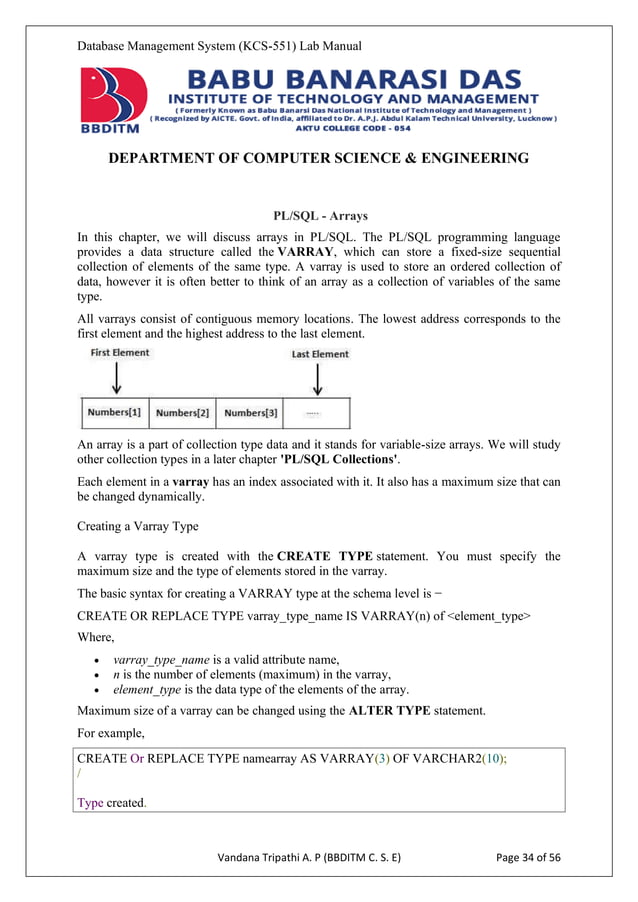 Data base management system LAB MANUAL KCS 551.pdf | Databases | Computer Software and Applications
