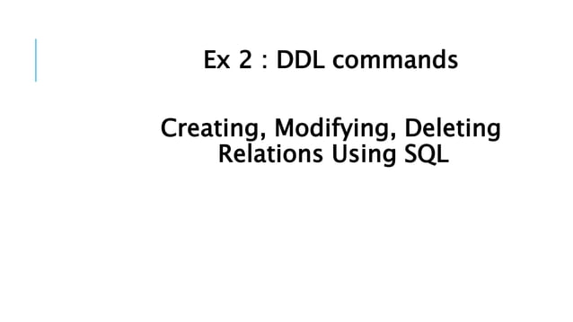 DBMS Commands DDL DML DCL ENTITY RELATIONSHIP.pptx