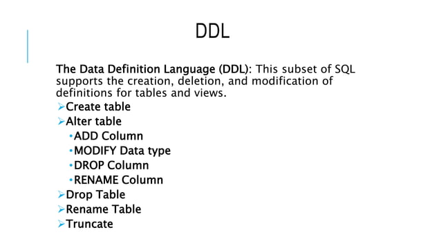 DBMS Commands DDL DML DCL ENTITY RELATIONSHIP.pptx