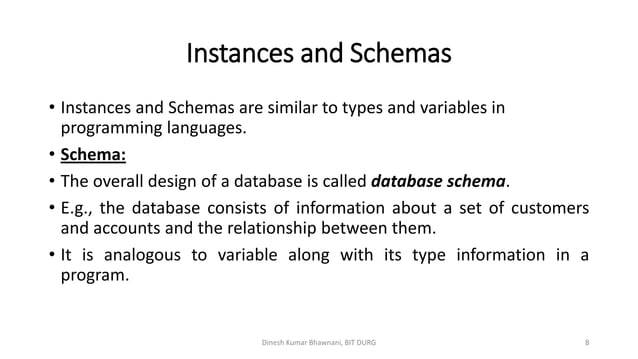 Dbms Notes Lecture 2 : Levels of Data Abstraction | PPT