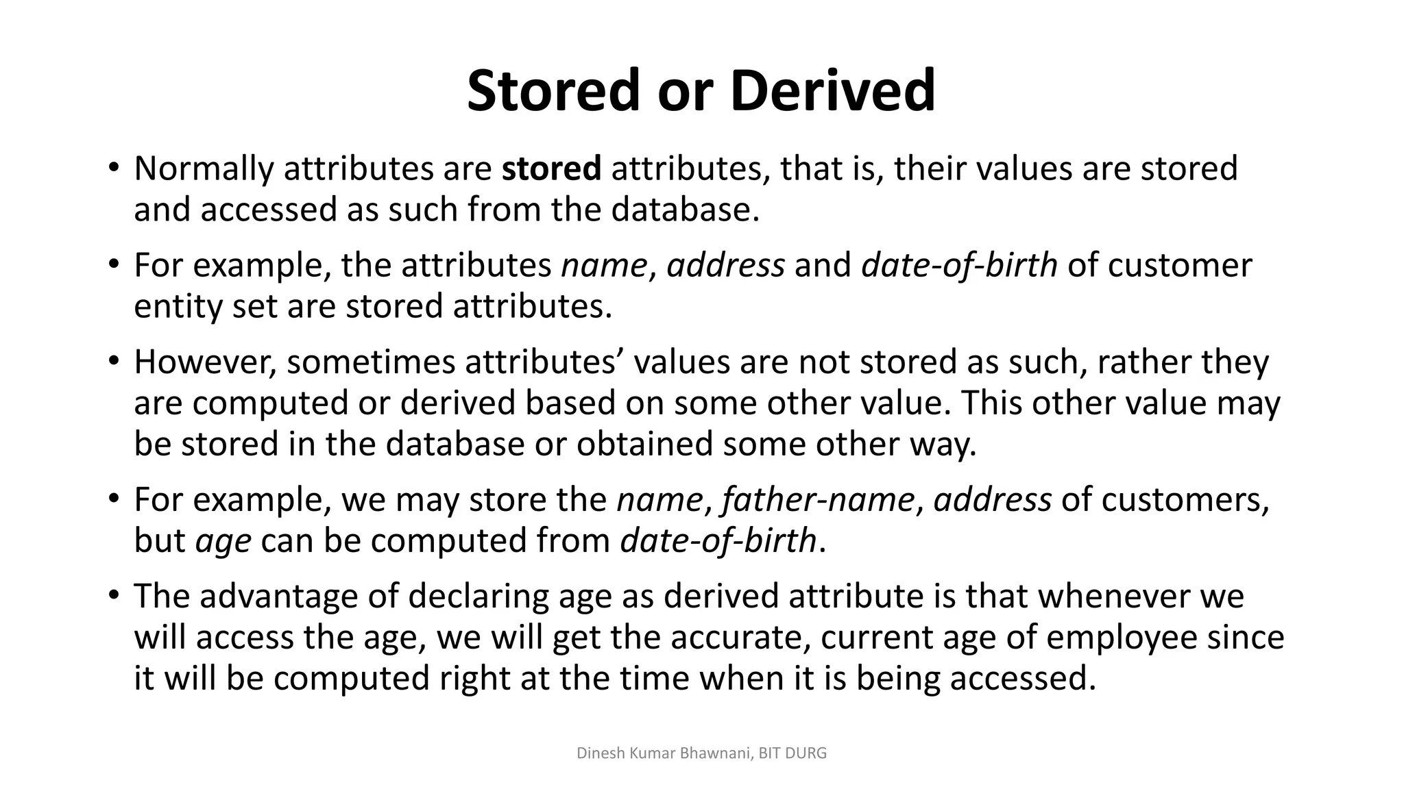 Dbms Notes Lecture 5 E R Model Entity Pdf Databases Computer