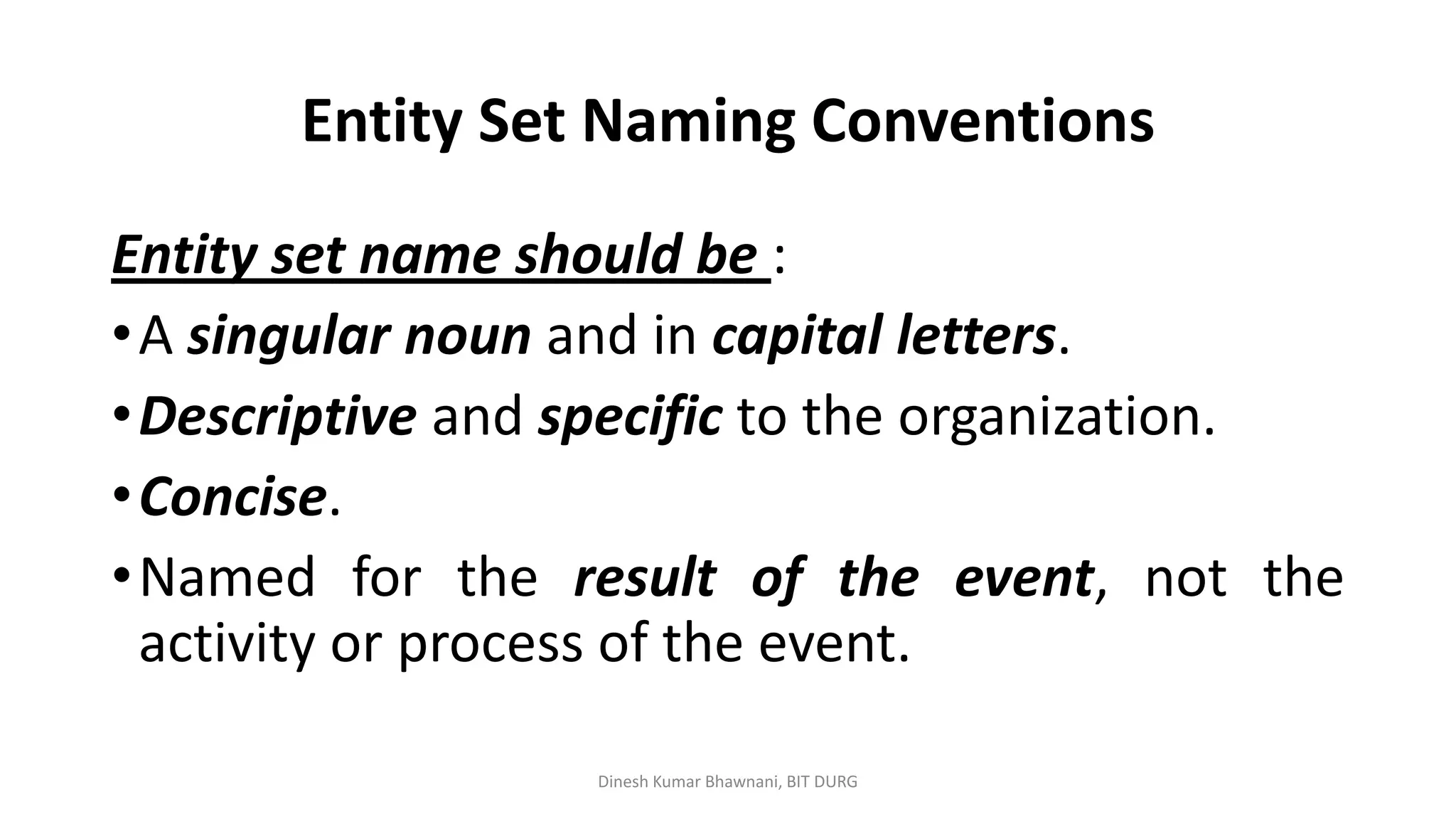 Dbms Notes Lecture 5 : E R Model, Entity | PDF