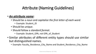 Dbms Notes Lecture 5 : E R Model, Entity | PDF
