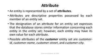 Dbms Notes Lecture 5 : E R Model, Entity | PDF